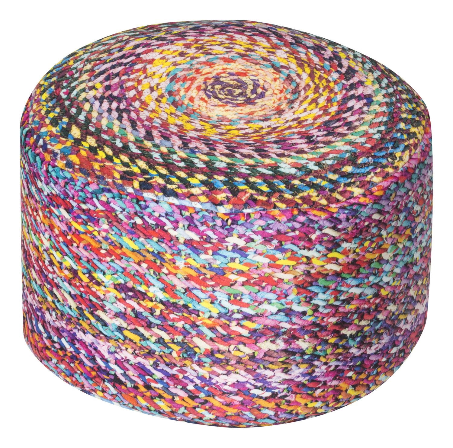 Gouchee Home Dotcom Knotted Ottoman – Colorful Velvet Bean Bag ...