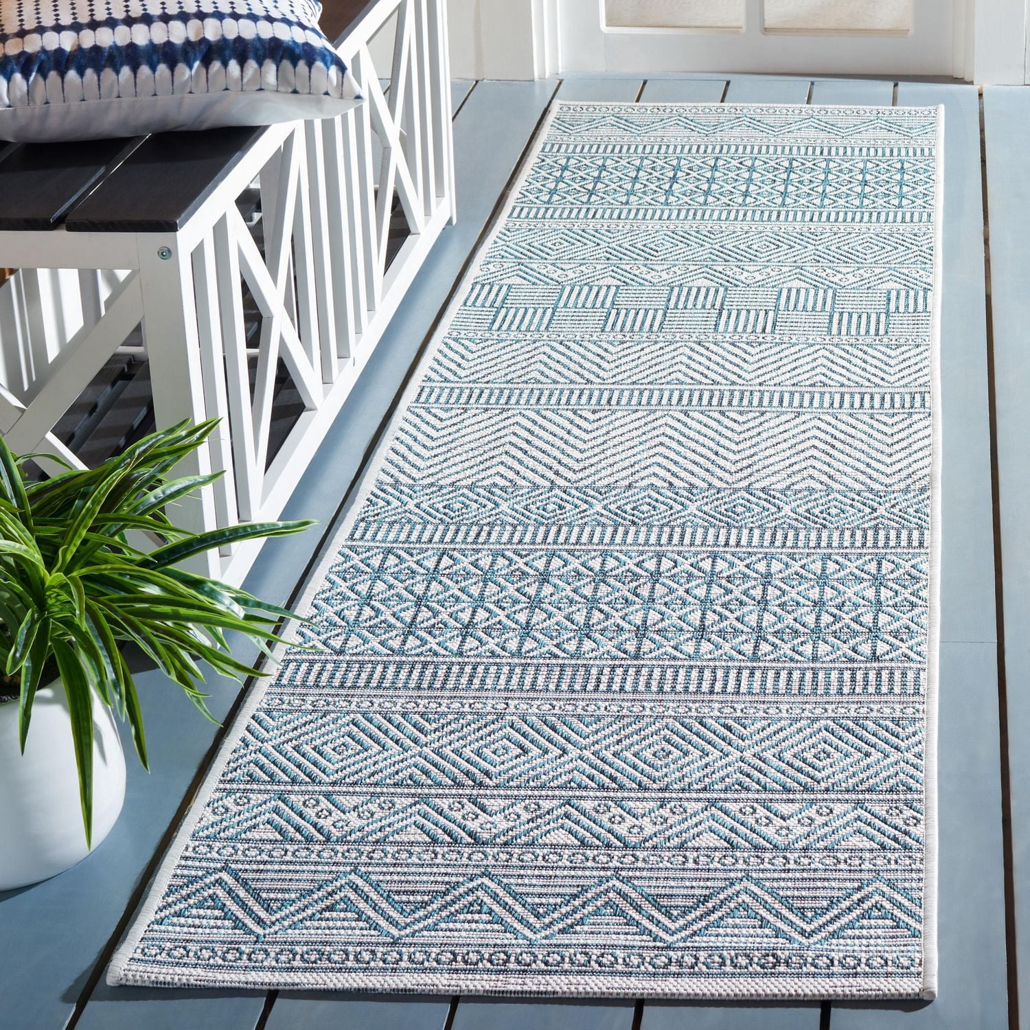 SAFAVIEH Courtyard Altan Tapis Intérieur/Extérieur à Chevrons - Walmart.ca