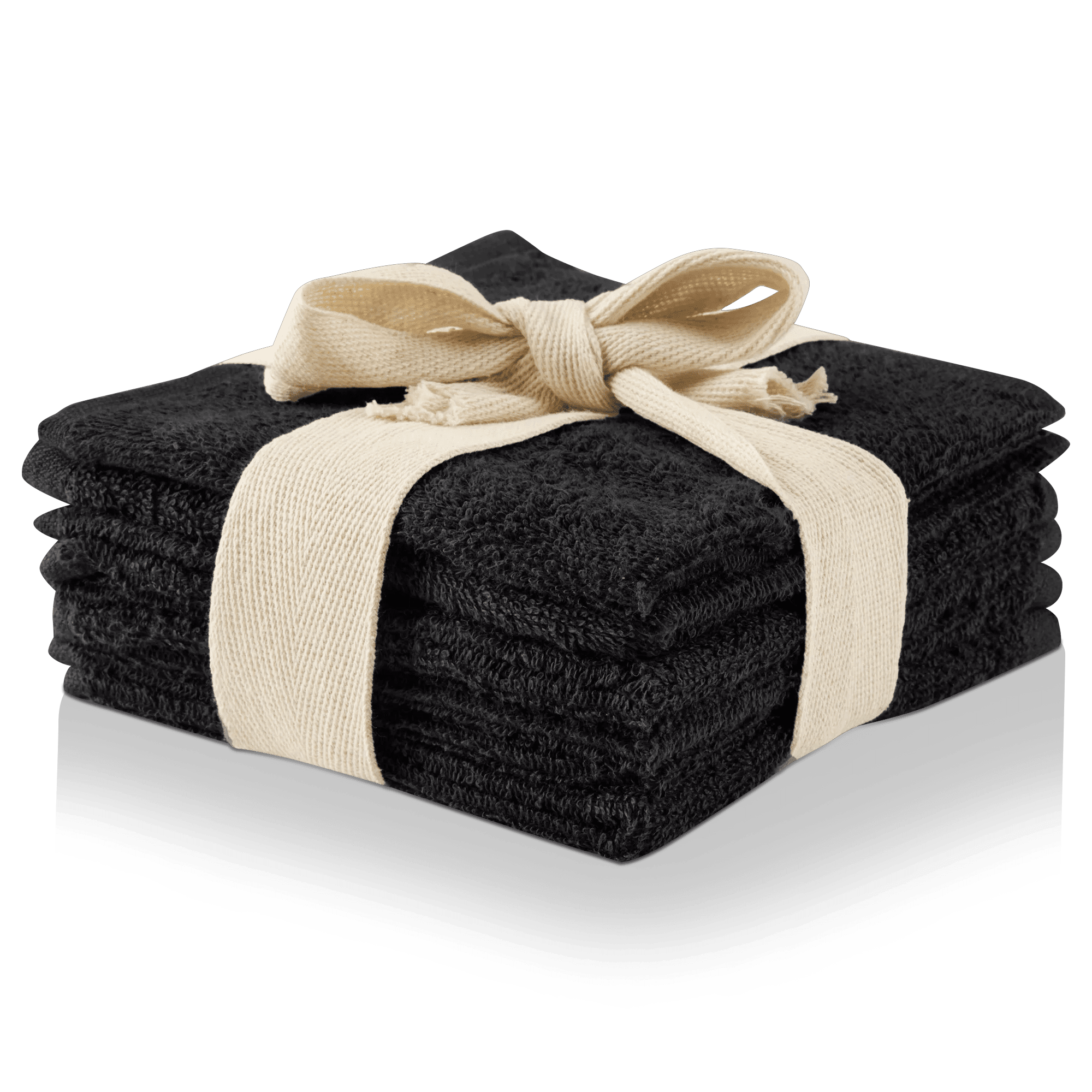 Bouclair Ensemble Noir de 6 Grandes Débarbouillettes - Walmart.ca