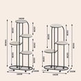 4/5 Tiered Plant Stand, Metal Land Plant Stand for Multiple Plants ...