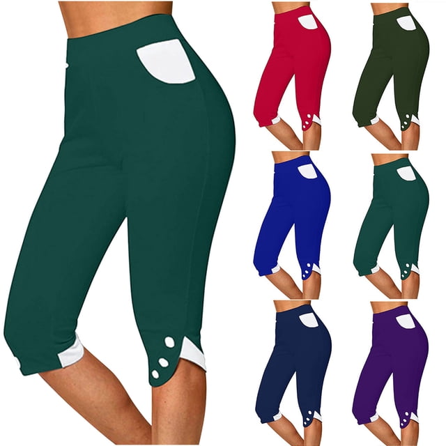Aboser Womens High Waist Jogging Pants Athletic Tummy Control Yoga ...