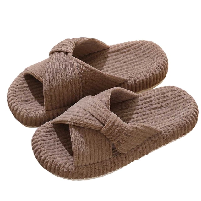 Bmisegm Pantoufle pour Femme Hiver Chaussures Chaudes Confortables ...