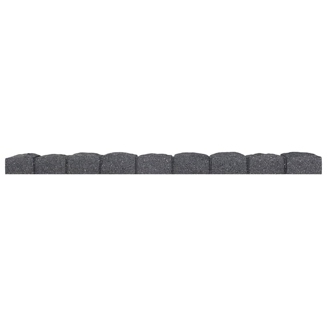 EzBorder 6in H x 48in L D Carolina Fence Recycled Rubber Ultra Curve ...