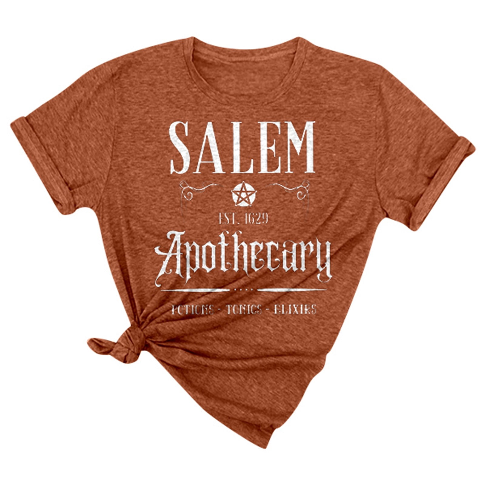 LUOGENLI Female T-shirts for Womens T Shirt Women Witch Sisters Shirt ...