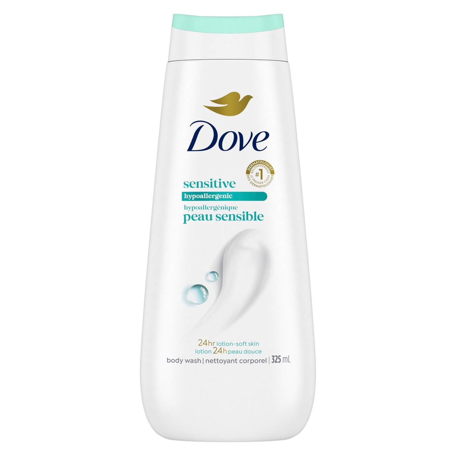 Dove Body Wash for 24H Lotion-Soft Skin Hypoallergenic Sensitive, 325 ...