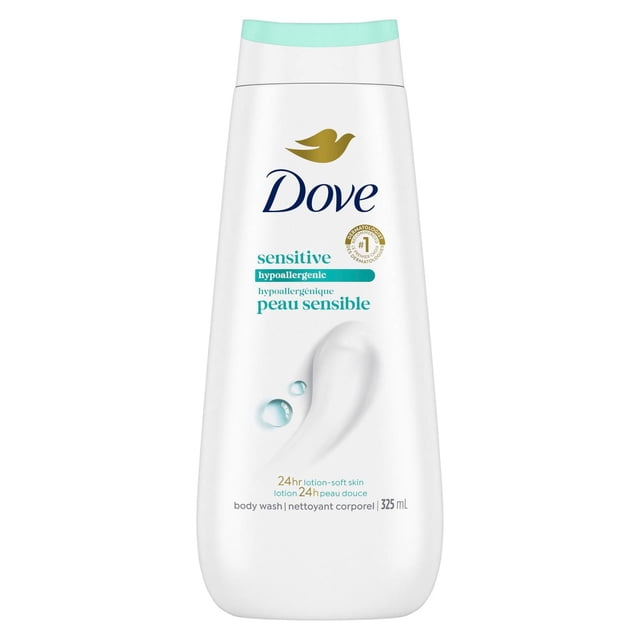 Dove Body Wash for 24H Lotion-Soft Skin Hypoallergenic Sensitive, 325 ...
