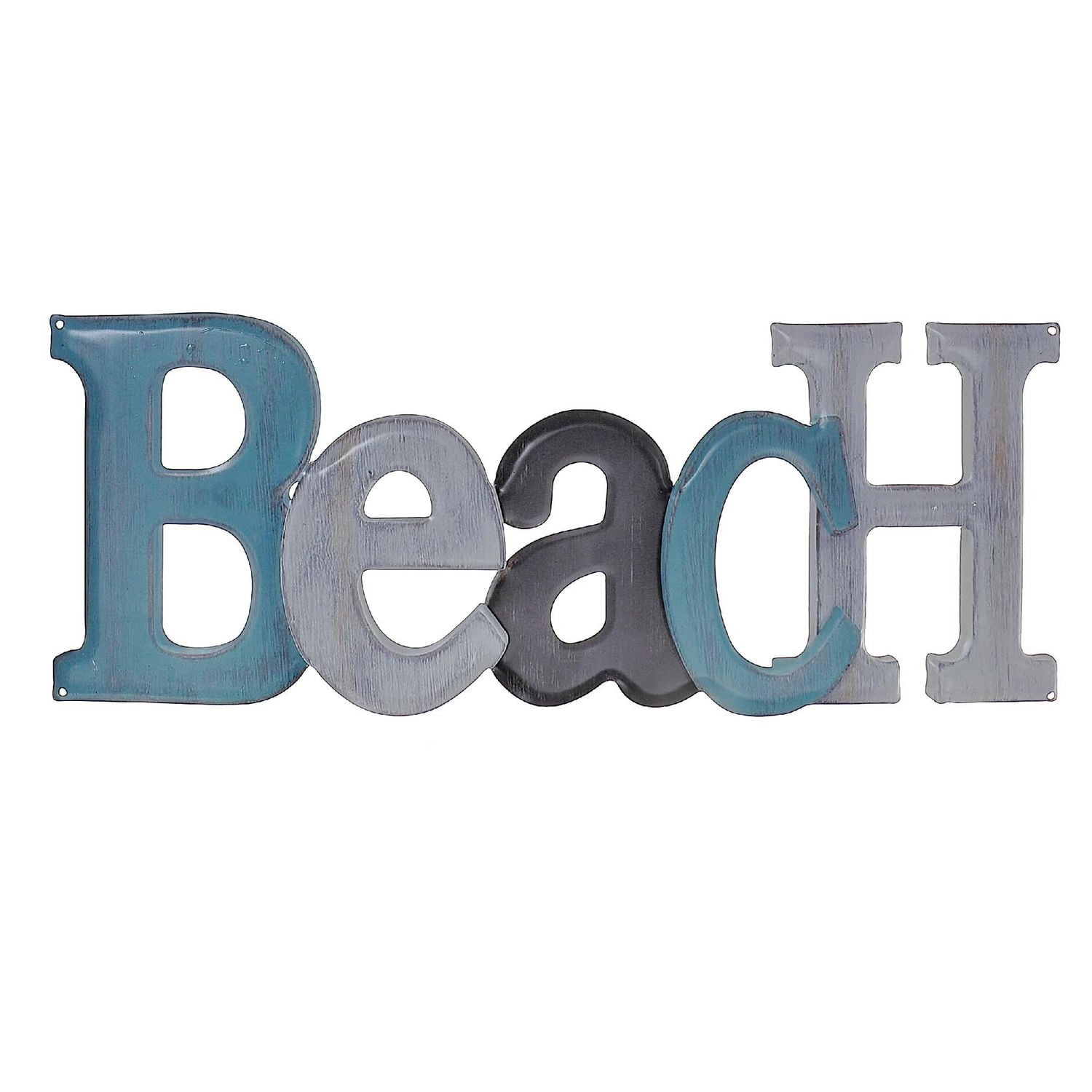 Embossed Metal Wall Sign Beach - Walmart.ca