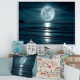 Designart Super Moon Over The Sea I FLOAT FRAME WALL ART - Walmart.ca