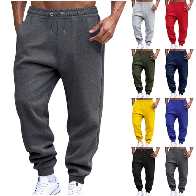 CFLVAEK Sweatpants for Men Breathable Drawstring Elastic Waist Workout ...
