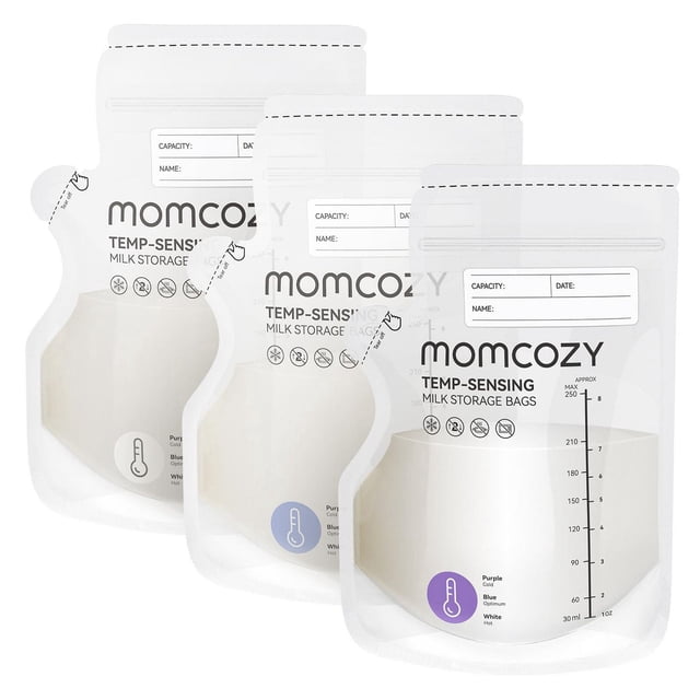 Momcozy Disposable Temp Sensing Breastmilk Storage Bags – Spout Type B2 ...