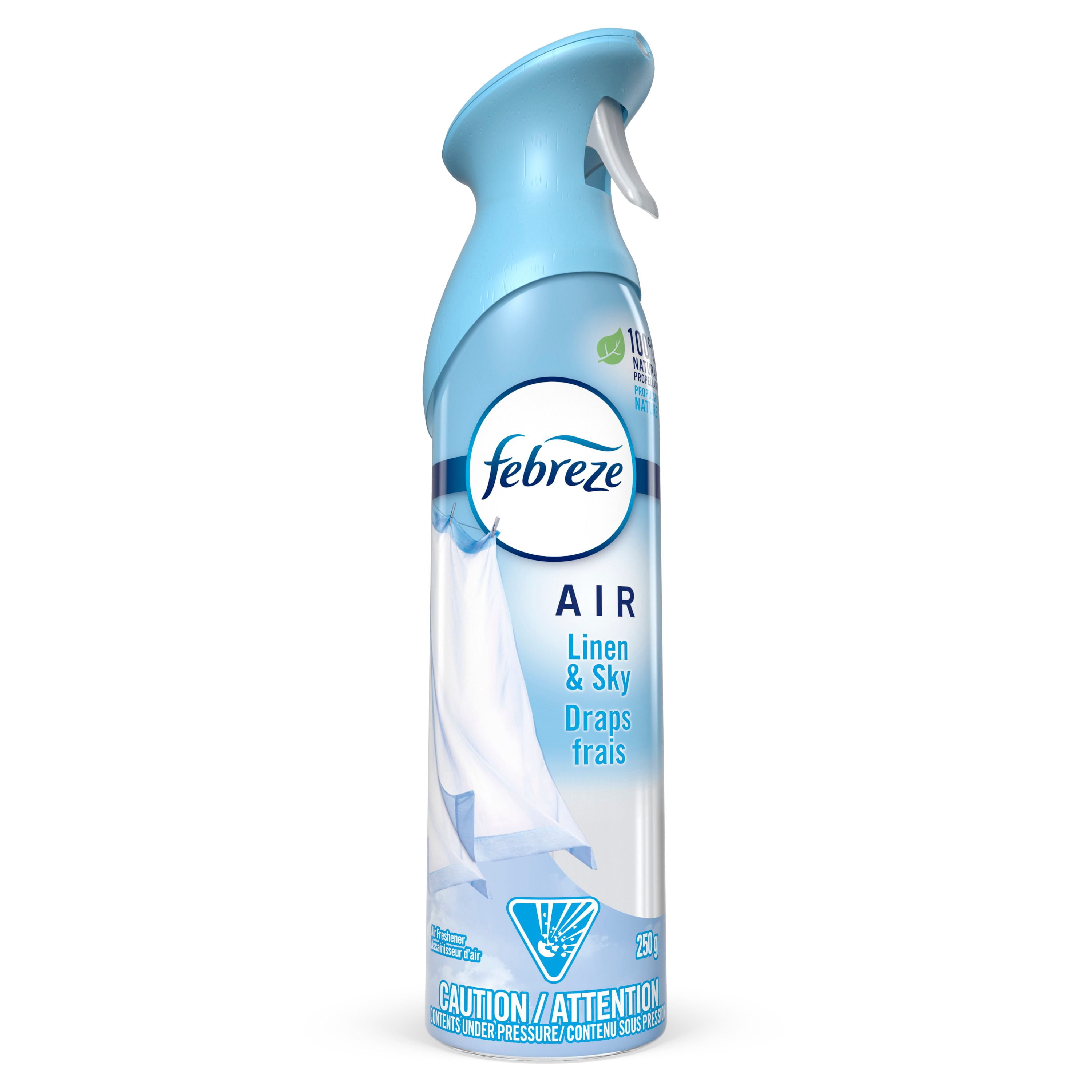 Febreze Air Freshener Spray, Odor-Fighting Room Spray, Linen & Sky ...