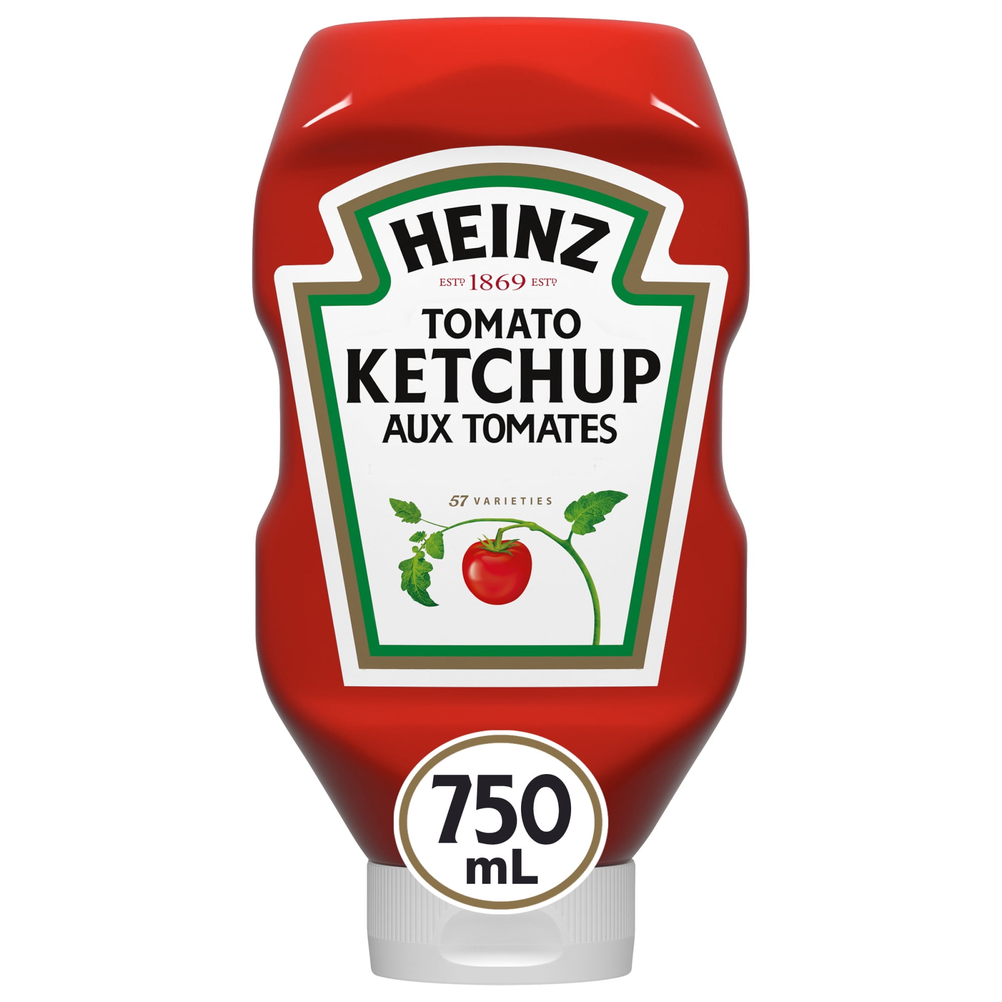 Heinz Tomato Ketchup, Prepared in Canada, 750 mL Squeeze Bottle ...