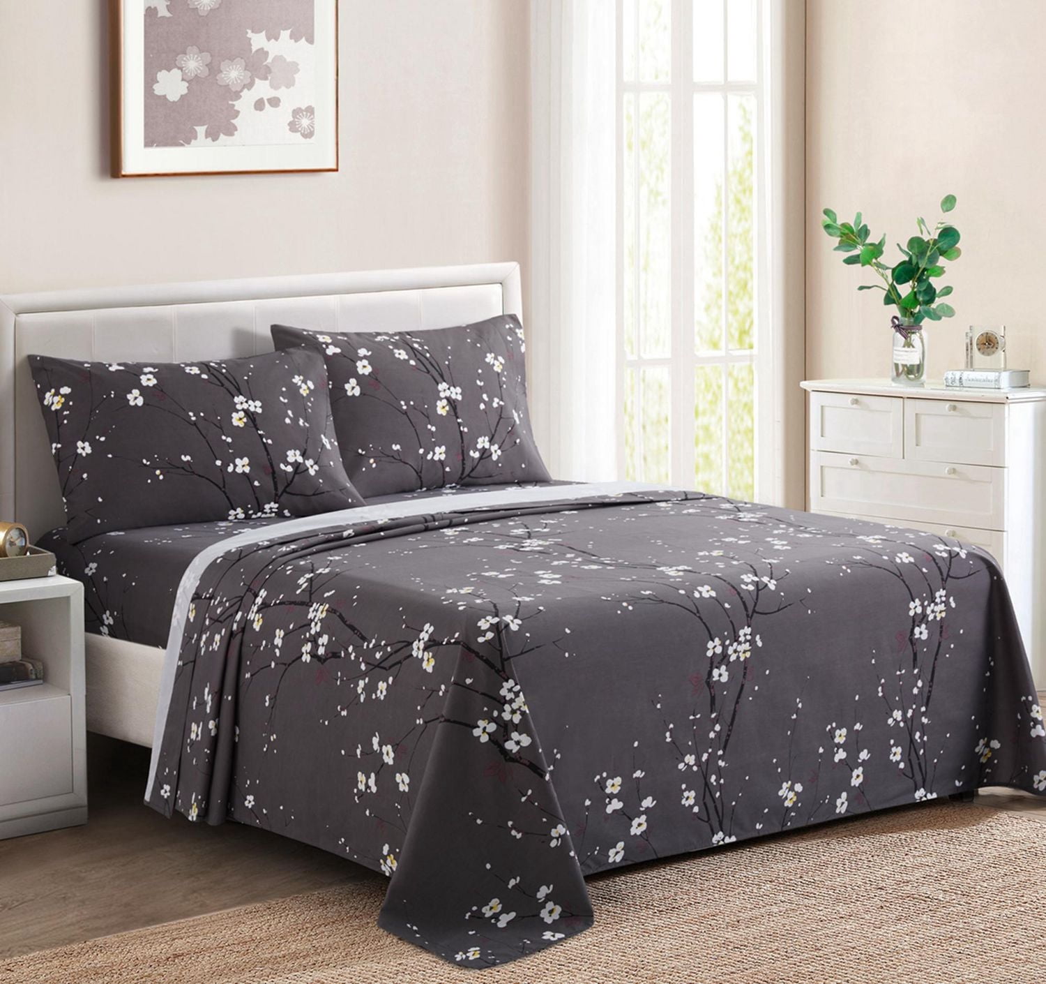 Marina Decoration Printed 600 Thread Count Soft Deep Pocket Hotel ...