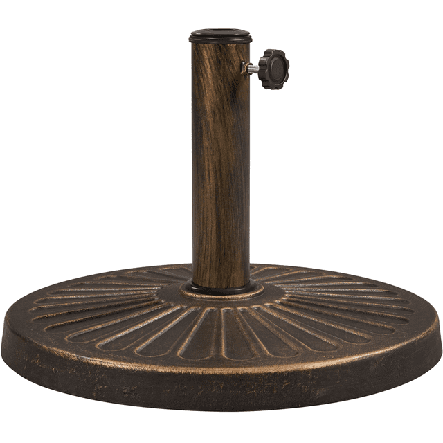 Fullfurnique 22 lb Outdoor Patio Market Umbrella Base Stand, Heavy Duty ...