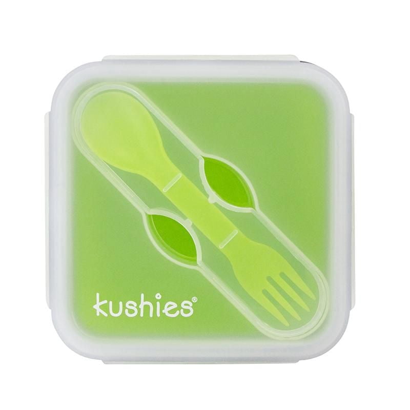 Kushies SiliBox - Silicone Baby Food Storage Tray with lid, Food ...