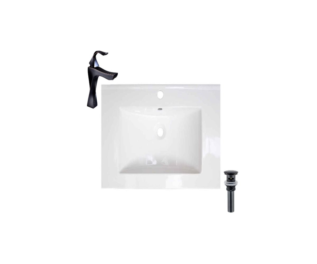 DROP Bath and Kitchen DR091385 Bathroom Vanity Top Set - Walmart.ca