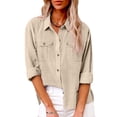lcziwo Sales Today Clearance Women's Linen Tops Shirts,Long Sleeve ...