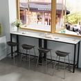 Wisfor Bar Table Rectangle Sintered Stone: 120cm Long Cold Jadeite ...
