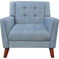 Noble House Mid-Century Modern Armchair,Tufted Waffle Stitch Upholstery ...