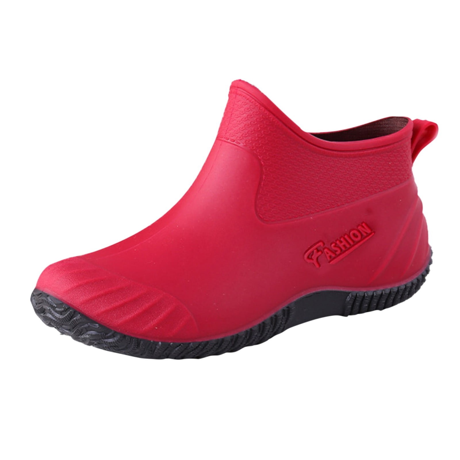 Women's Rain Boots Fashion Rain Footwear for Men Mens Lined Ankle ...