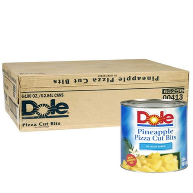 Dole Pineapple Pizza Cut Light Syrup 2.84L/96 oz (6/Case) Perfect for ...