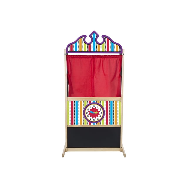 Melissa & Doug Deluxe Puppet Theater (Sturdy Non-Tip Base, Plush ...