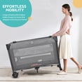 4 in 1 Baby Playard, Foldable Travel Playard with Bassinet, Removable ...