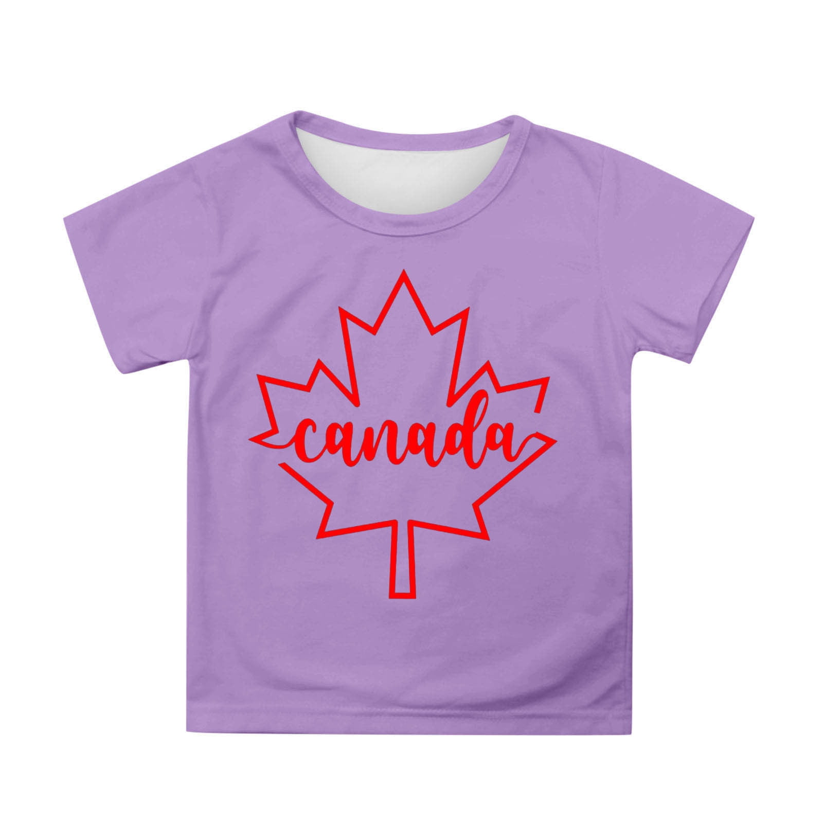 Gyexs Canada Shirt Kids Maple Leaf Graphic Tee Tops Youth Child 1st ...