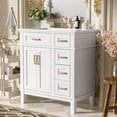 Noble House 30" Modern Bathroom Vanity with Ceramic Sink,Soft-Close ...