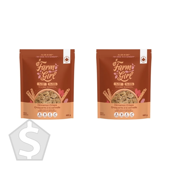 Farm Girl Gluten Free Cinnamon Crisps Cereal, 680 g - Pack of 2 ...