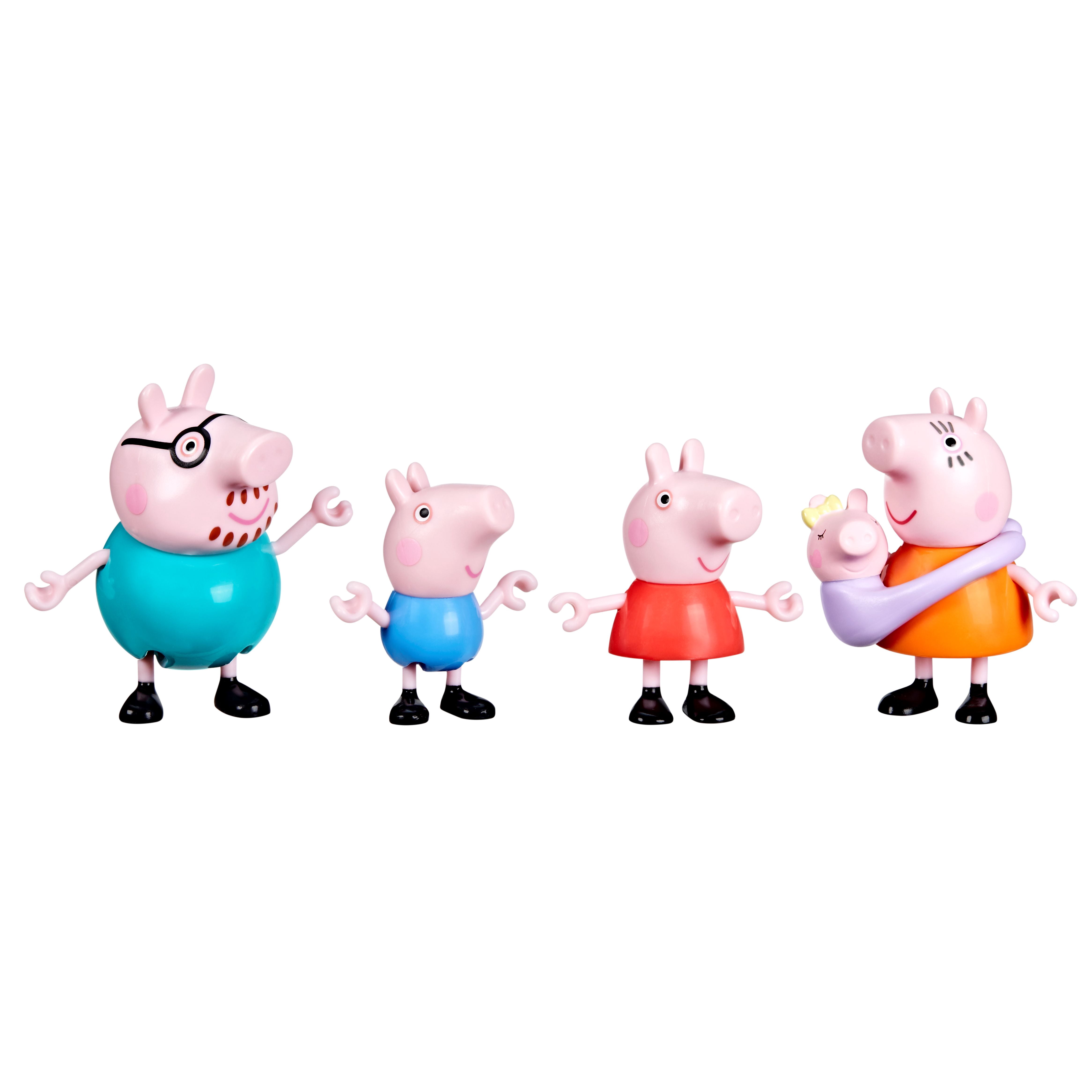 Peppa Pig Peppa et sa famille de 5, coffret de figurines - Walmart.ca