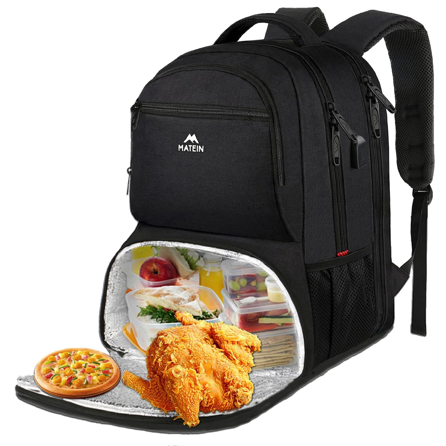 MATEIN Lunch Backpack for Men Work, 17 Inch Insulated Cooler Backpack ...