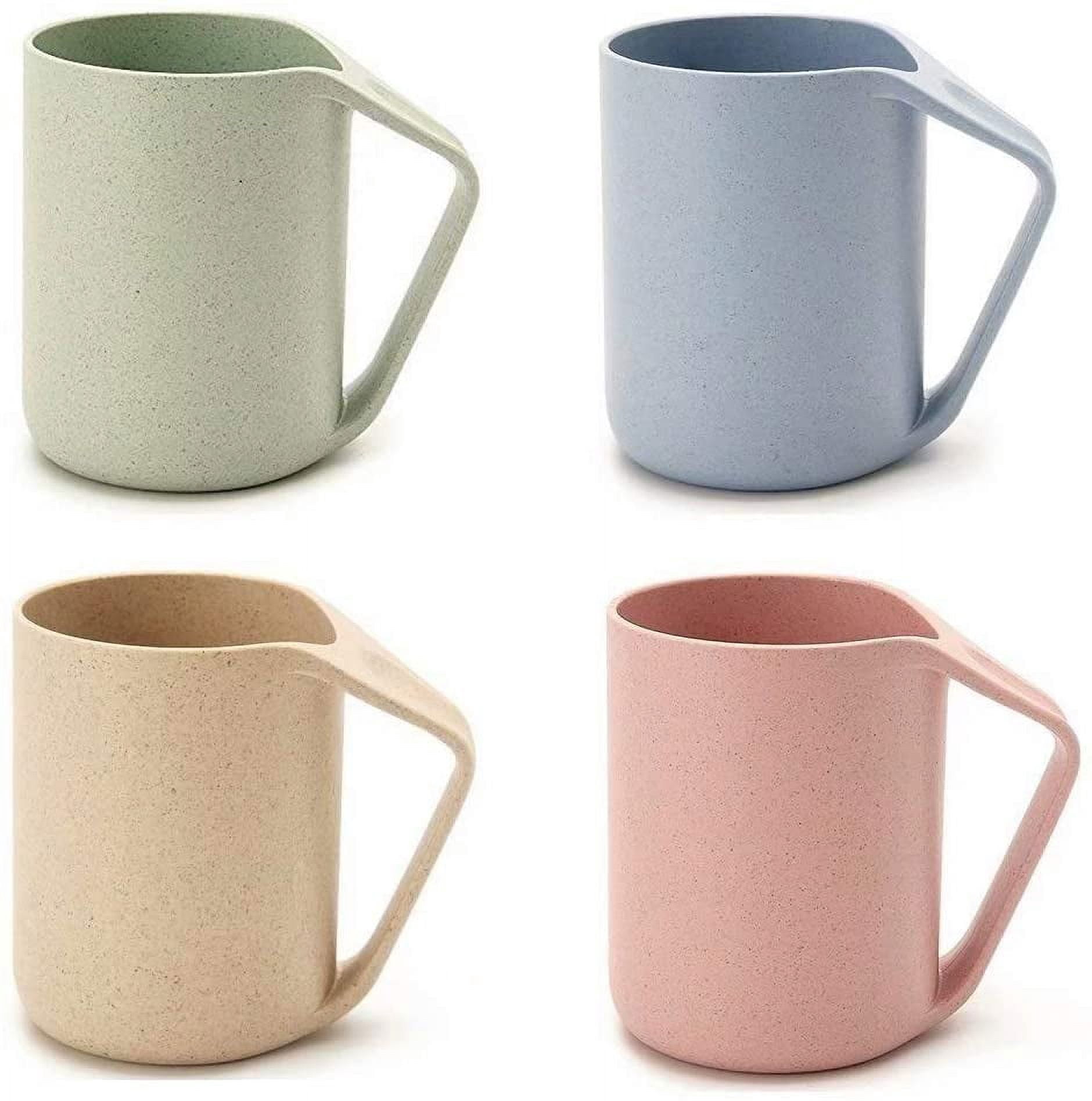 Ceramic Vintage Coffee Mugs - Set of 4 Multicolored Coffee Cups - Retro ...