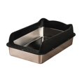 Dvkptbk stainless steel box Stainless Steel Semi Enclosed Cats Litter ...