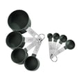 Cagogo 4Pcs Measuring Cup and Spoon Set, 8 Piece Plastic Measuring Cups ...