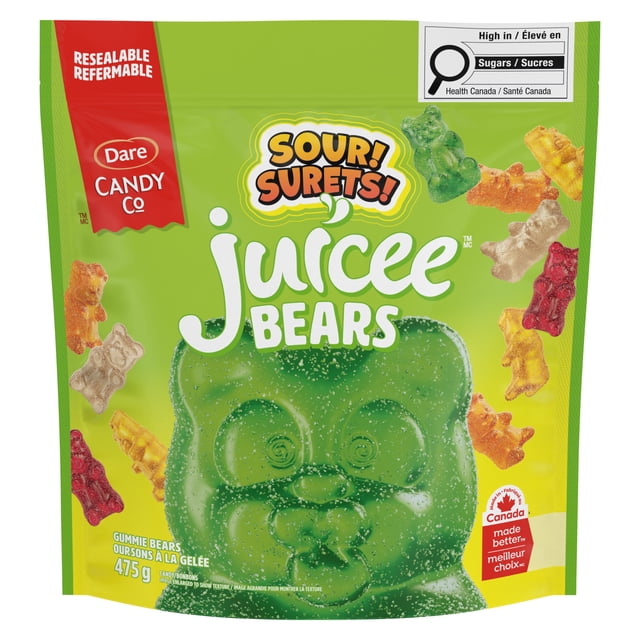 Dare JUICEE Sour Bears, 475 g - Walmart.ca