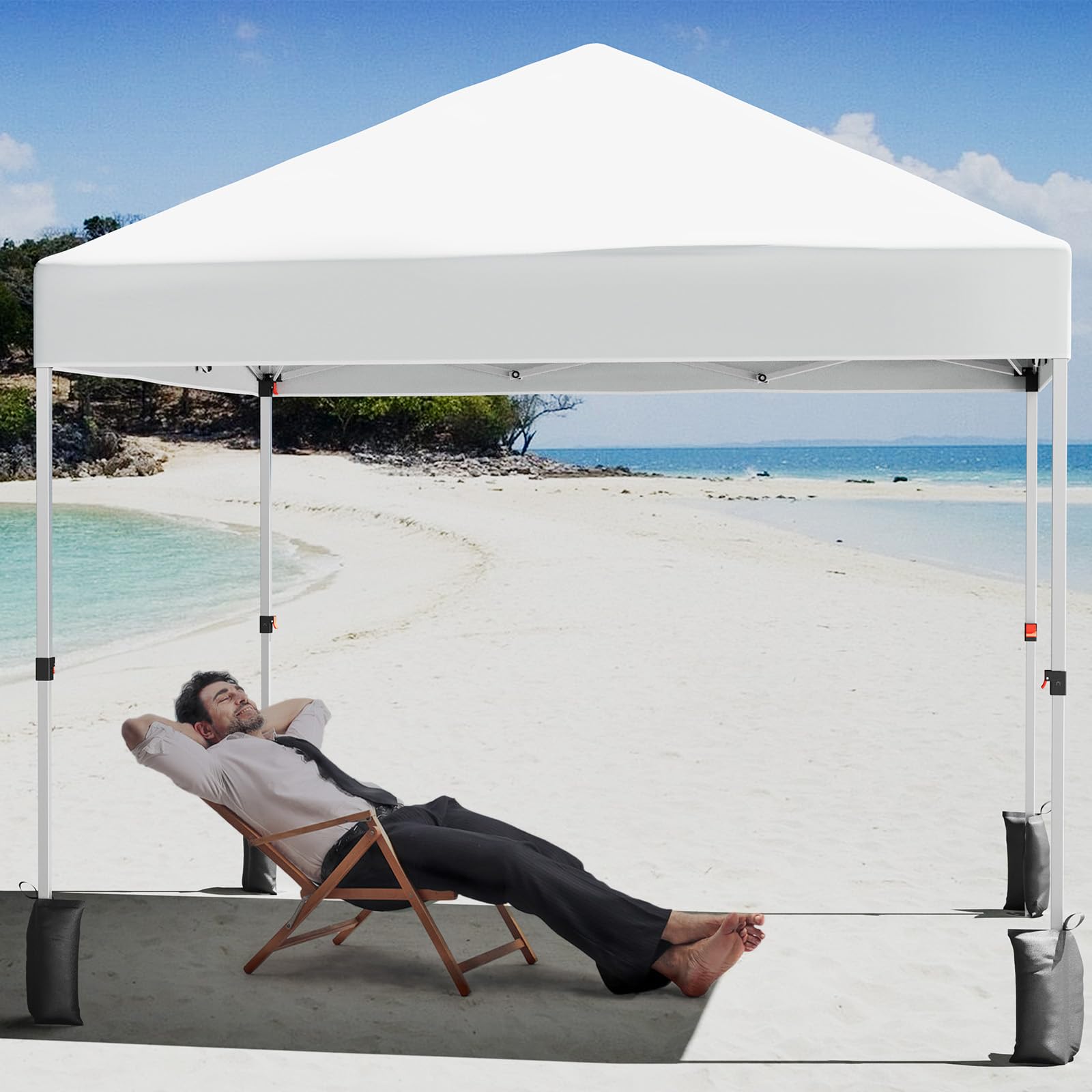 AKDSteel 10x10 Pop Up Canopy, Outdoor Canopy Tent, Heavy Duty Instant ...