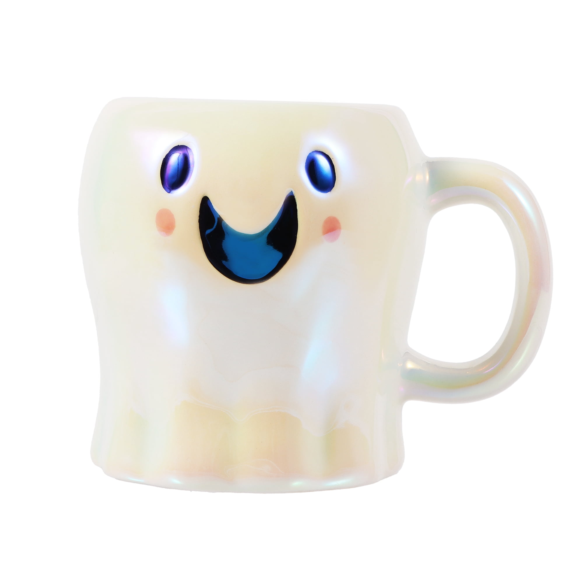Halloween Iridescent Ceramic Mug, Ghost design, for Adult Use, Party ...