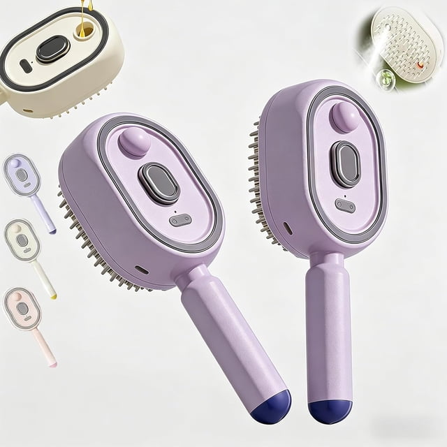 Electric Steam Brush for Hair, Hair Brush with Water Spray Easy to ...