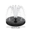 HCBY Solar Fountain Pump, 6.3in Floating Solar Powered Fountain, 7 ...