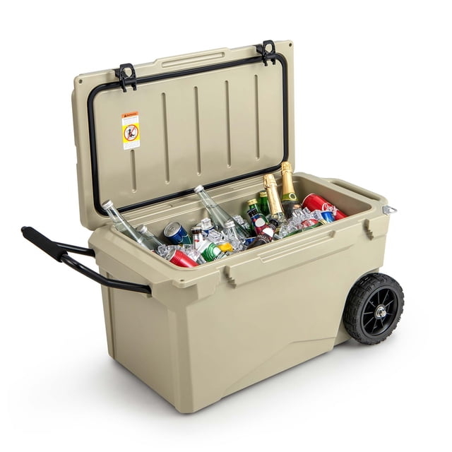 Costwasy 75 Qt Portable Cooler Roto Molded Ice Chest Insulated 5-7 Days ...