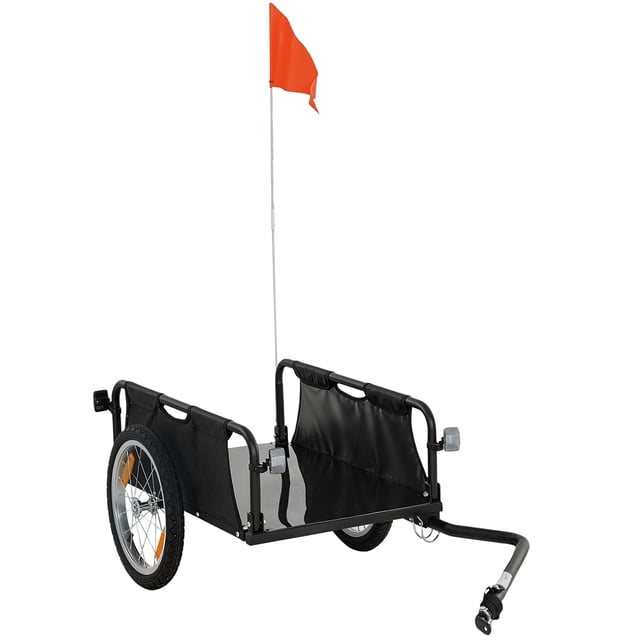 Soozier Bike Cargo Trailer, Bicycle Trailer with Quick Release 16 ...
