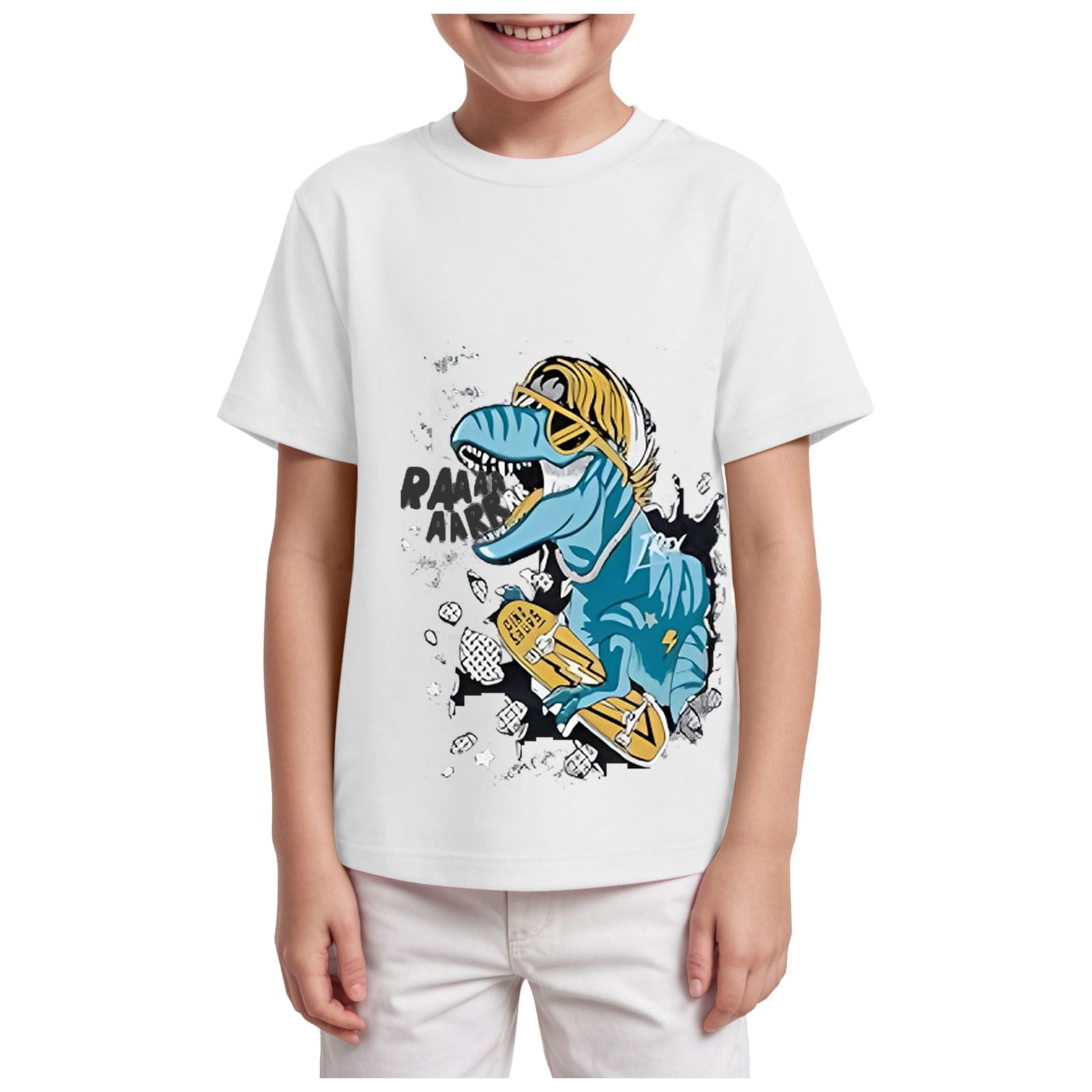 Akiihool Boys Tshirt Toddler Shirt for Kids Funny T-Shirts, Cotton ...
