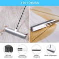 2 in 1 Push Broom with Squeegee | 120cm Long Stainless Steel Handle ...