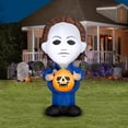 Airblown Yard Inflatables Halloween Light Michael Myers with Jack o ...