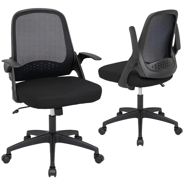 Ergonomic Office Task Chair with Flip-up Armrests and Tilt Tension ...