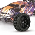 75mm Durable RC Buggy Tires (4-Pack, Black) - 12mm Hex Hub Wheels with ...