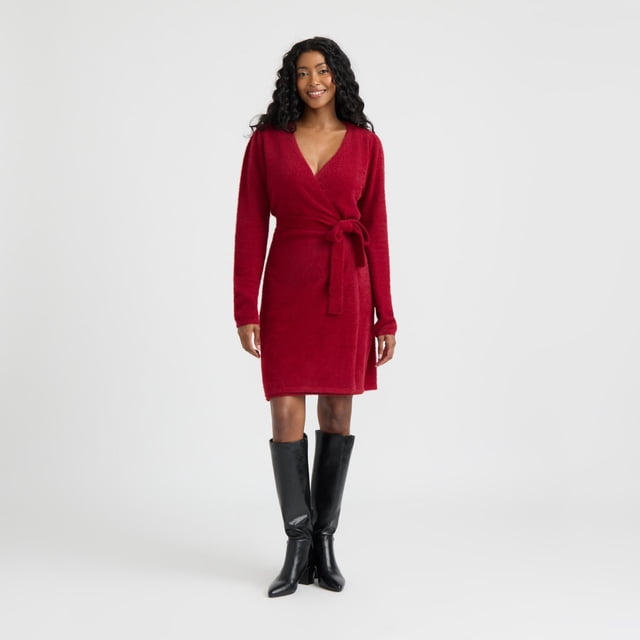 Mexx Women’s Faux Wrap Knit Dress - Walmart.ca