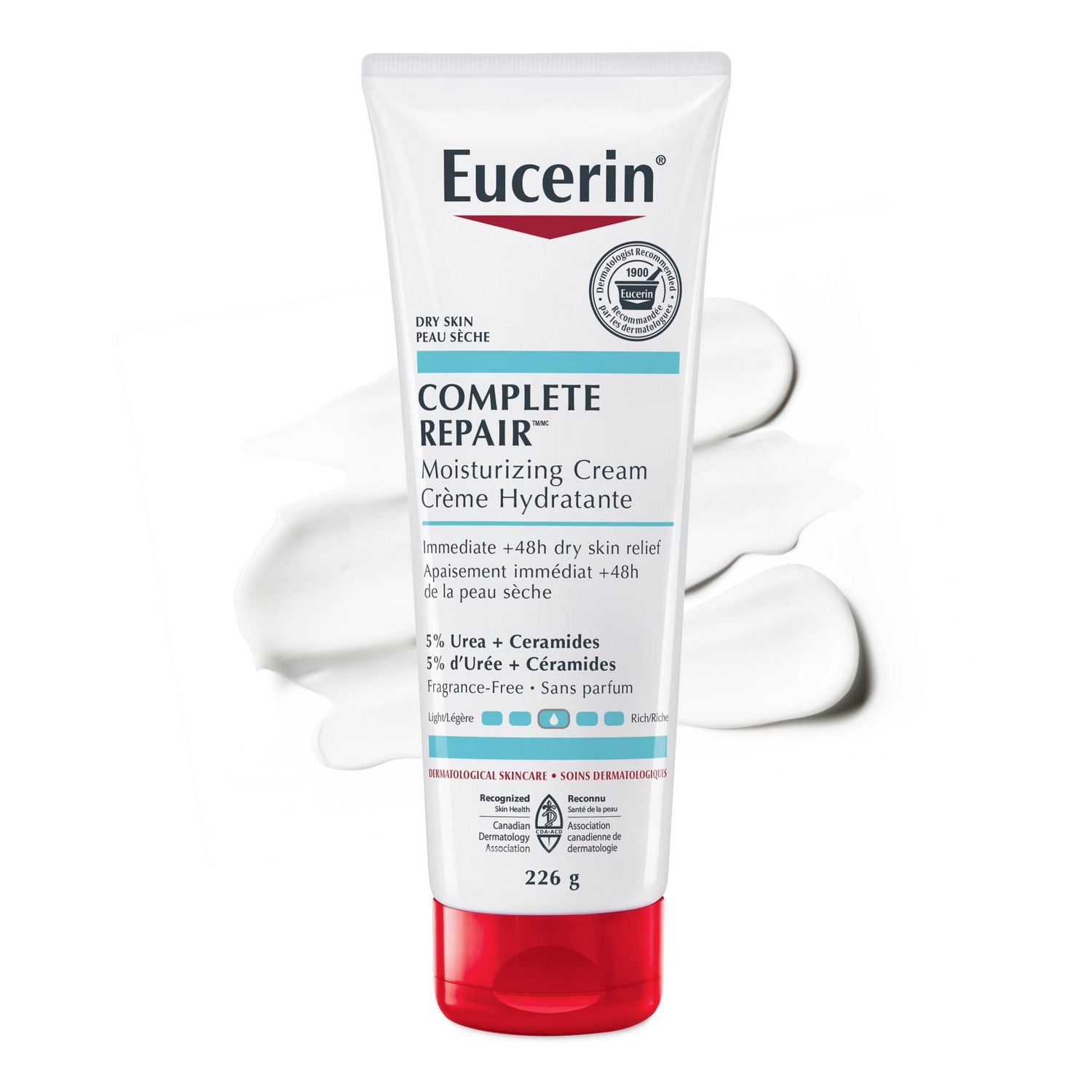 EUCERIN Complete Repair Moisturizing Cream for Dry to Very Dry Skin ...