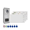 2/3/4 Unit Multi Apartments Intercom Video Doorbell With RFID Card ...